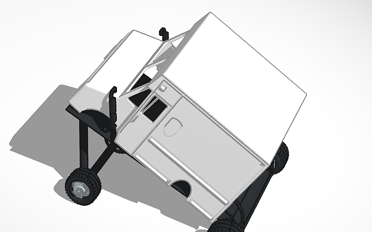 3D design Sqautted truck - Tinkercad