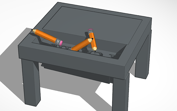 3D design desk - Tinkercad