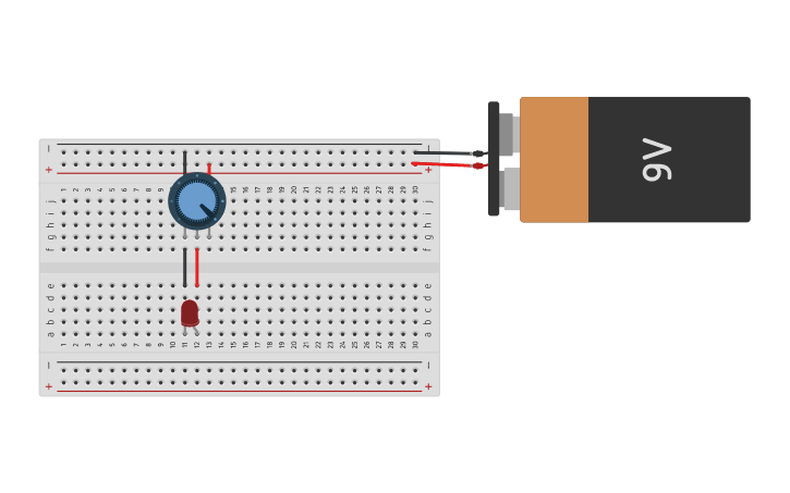 Circuit Design Potentiometer With Led Tinkercad