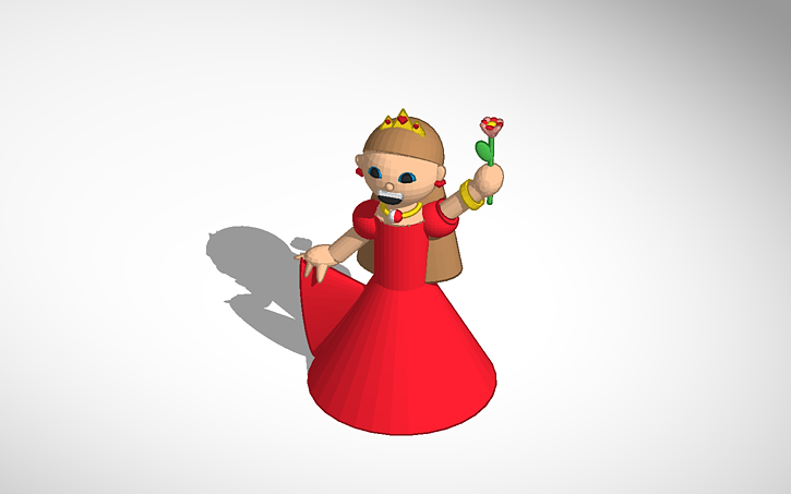 3D design princess 2 - Tinkercad