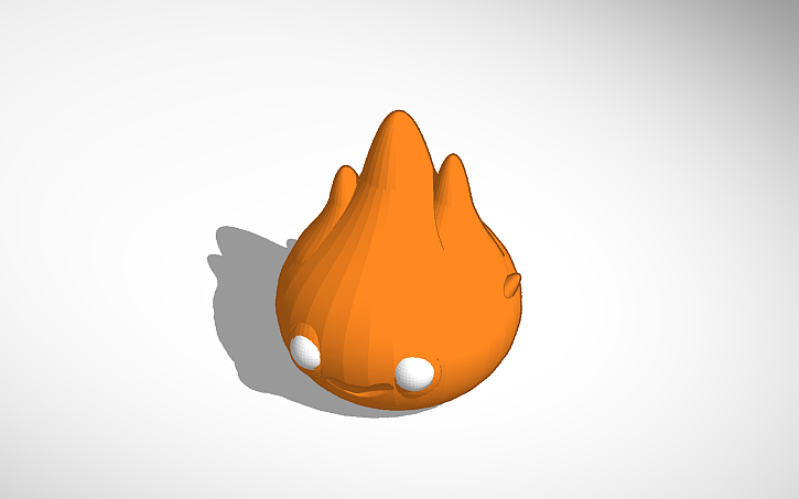 3D design calcifer 3 - Tinkercad