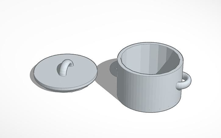 3D design pan (printable) - Tinkercad