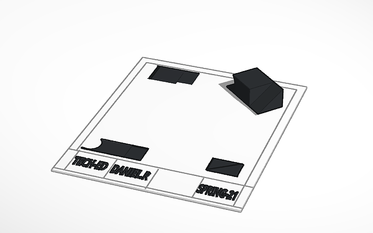 3D design SKATE RAMP - Tinkercad