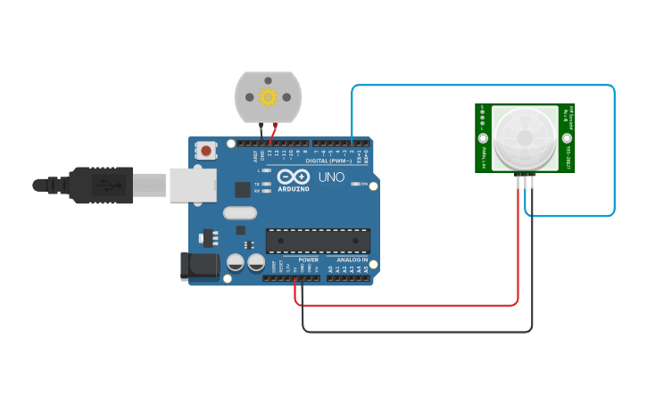 Circuit design Sensor - Tinkercad