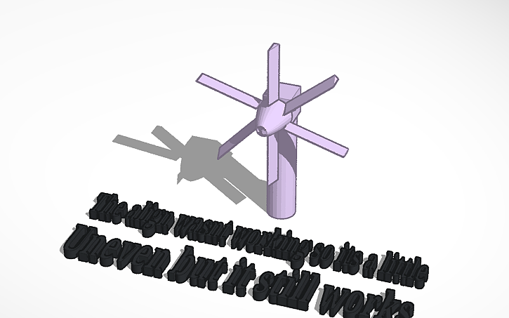 3D design Windmill (moving parts project) - Tinkercad