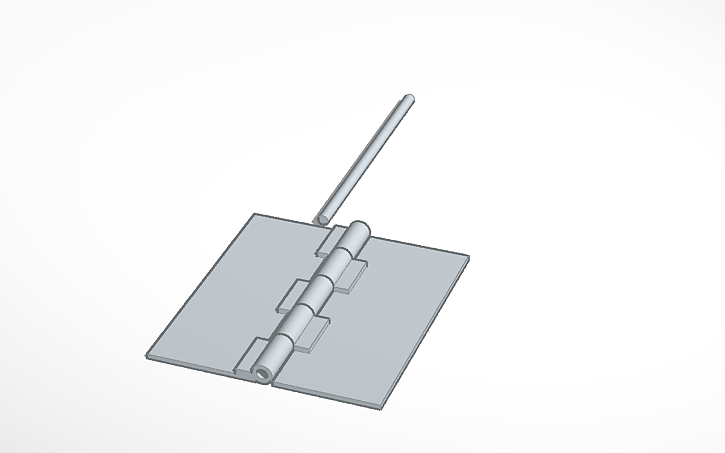 3D design door hinge - Tinkercad