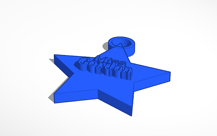 3D design Miss Gordon Keychain | Tinkercad