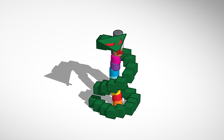3D design snake trap game - Tinkercad
