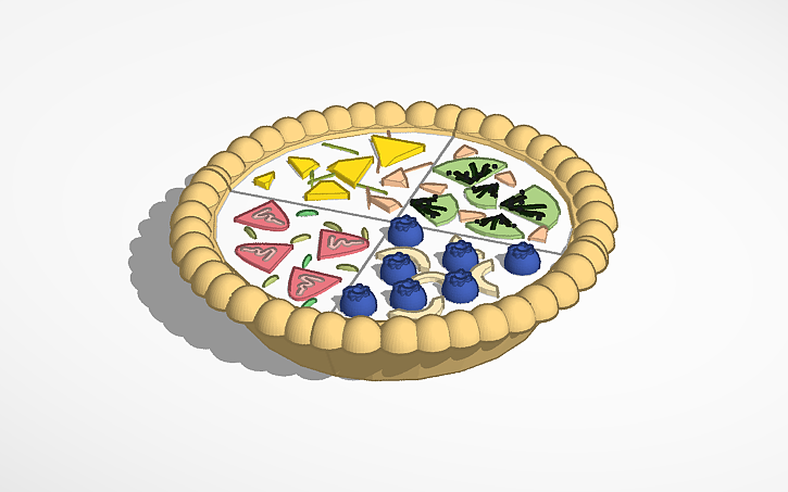 3D design Fruit Pie