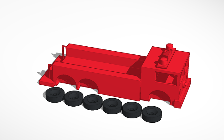 3D design Fire Truck - Tinkercad