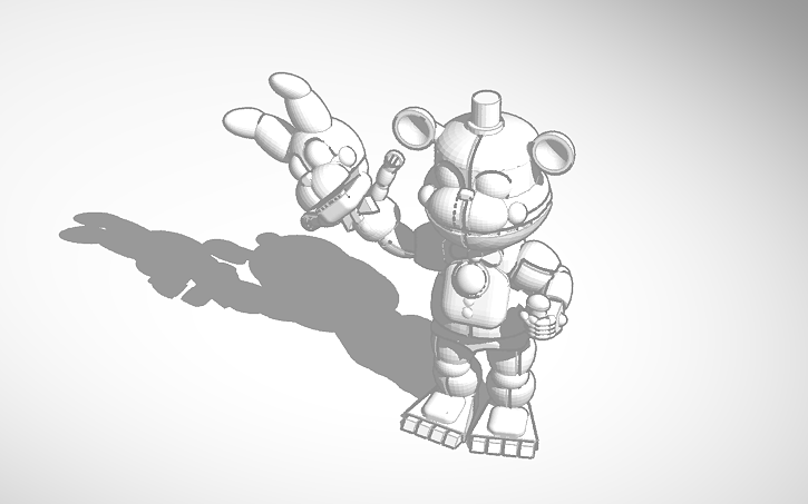 3D design Funtime Freddy chibi - Tinkercad