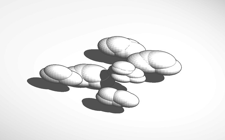 3D design Clouds - Tinkercad
