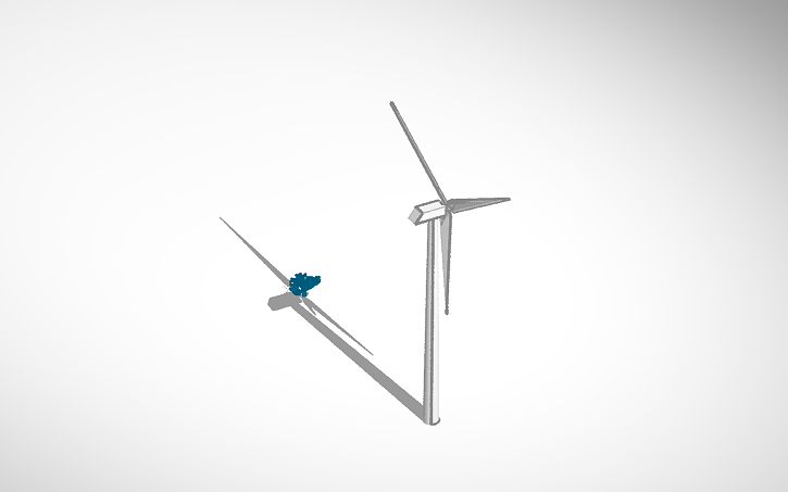3D design Wind turbine - Tinkercad