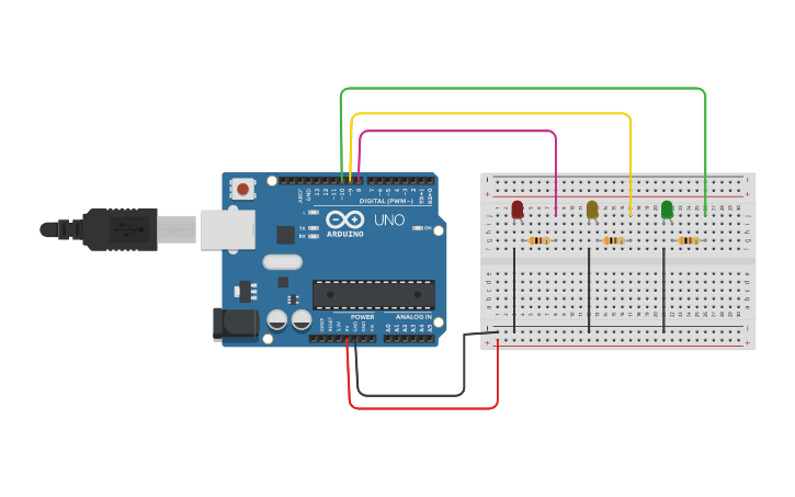 Circuit Design Experimento 01 Tinkercad