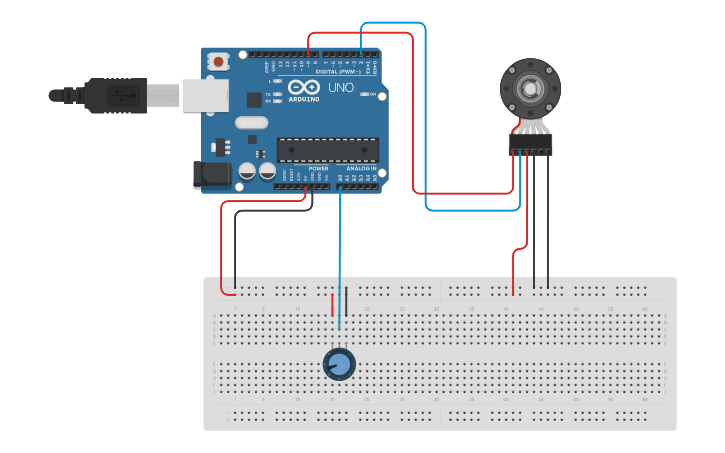 Circuit design Simple PID motor speed control - Tinkercad
