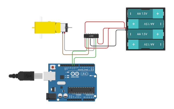 Circuit design Driver - Tinkercad