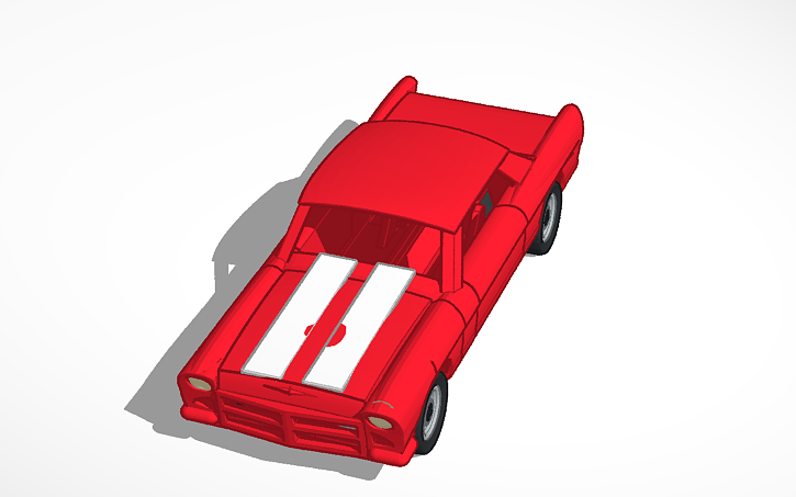 3D design hot rod - Tinkercad