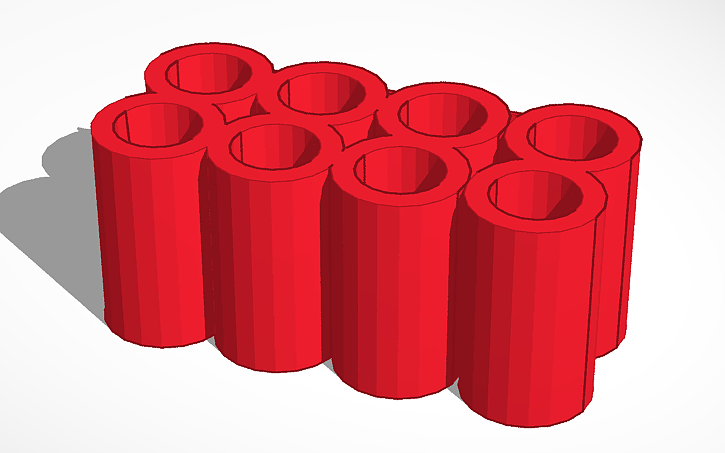 3D design Marker holder - Tinkercad