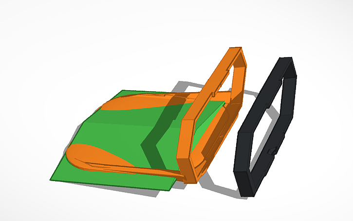 3D design Grom light bezzle / drit bike rear fender - Tinkercad