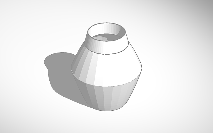 3D design A vase. Thing. First test print. - Tinkercad 3D design A vase. Thing. First test print. - Tinkercad