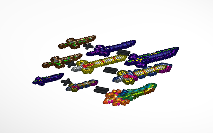 3D design Copy of How to Make TerraBlade Terraria - Tinkercad