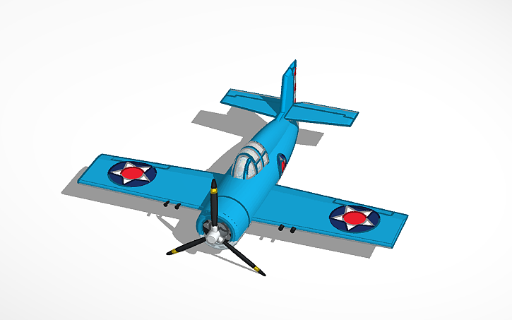 3D design F4F Wildcat - Tinkercad