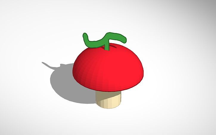 3D design Fruit model - Hito Hito no Mi - Tinkercad