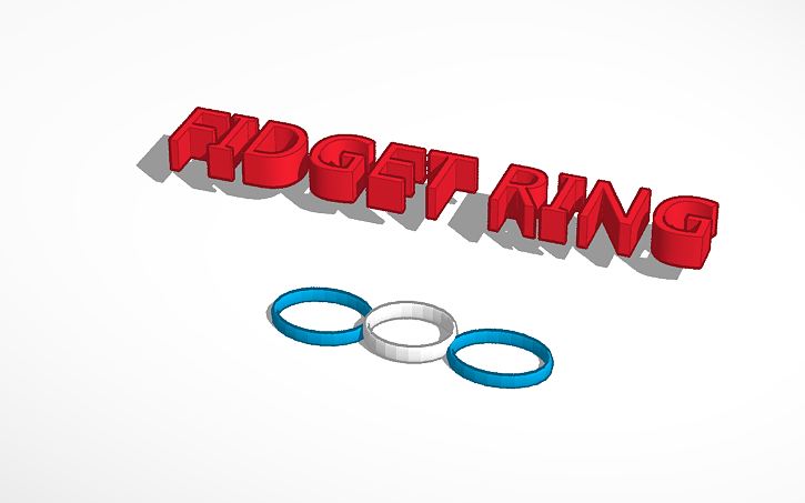 3D design Fidget rings - Tinkercad