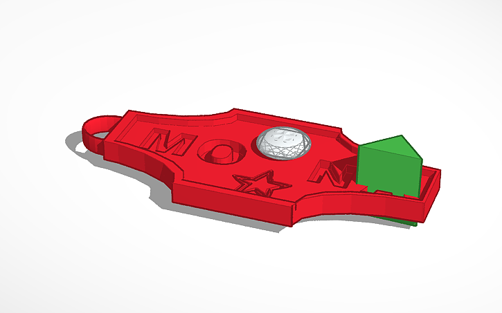 3D design Moona Key Chain Israel - Tinkercad