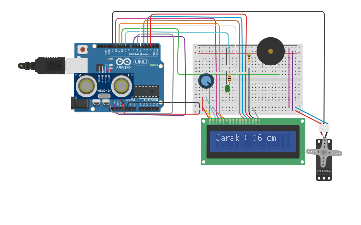 Circuit design Tugas Mikrokontroller Simulasi 2 | Tinkercad Circuit design Tugas Mikrokontroller Simulasi 2 | Tinkercad