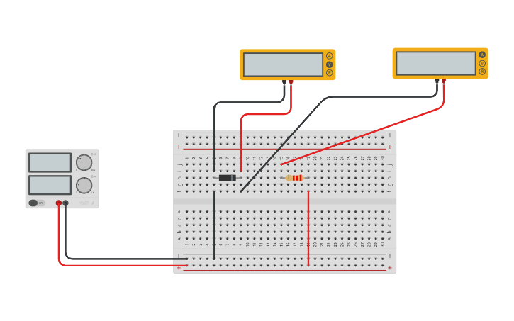 Circuit design Praktikum 2 - Reverse Bias Putri Regita - Tinkercad Circuit design Praktikum 2 - Reverse Bias Putri Regita - Tinkercad