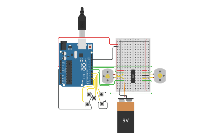 Circuit Design Toy Arm Tinkercad