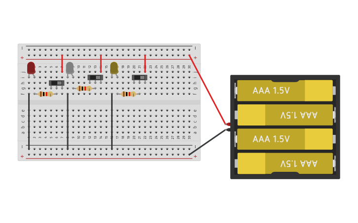 Circuit design circuito en paralelo LED | Tinkercad