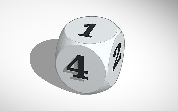 3D design Dado | Tinkercad