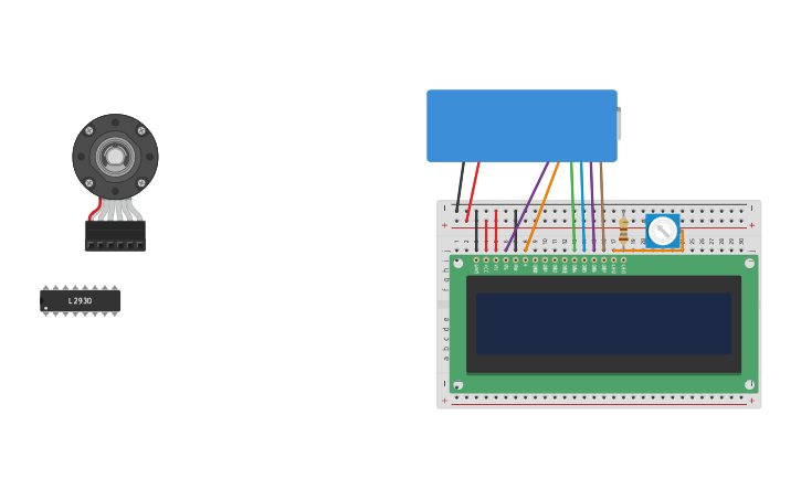Circuit design LCD + Arduino Micro - Tinkercad Circuit design LCD + Arduino Micro - Tinkercad
