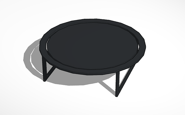 3D design trampoline - Tinkercad