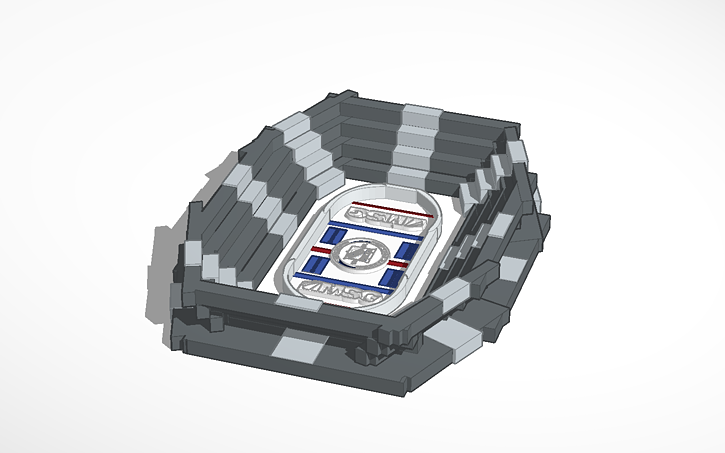 3D design New York Rangers Scene - Tinkercad
