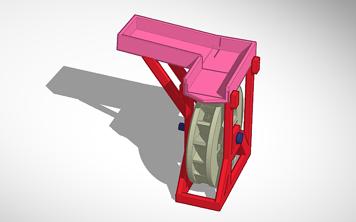 3D design molino agua completo - Tinkercad