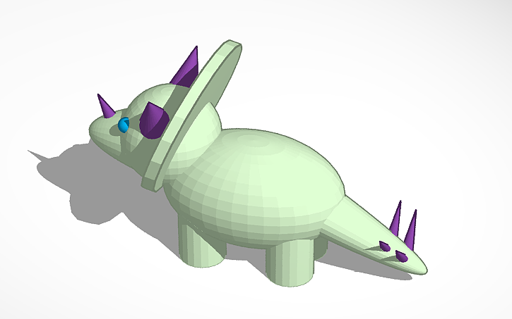 3D design TRICERATOPS | Tinkercad