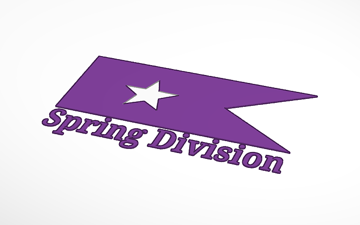 3D design Spring Division logo | Tinkercad