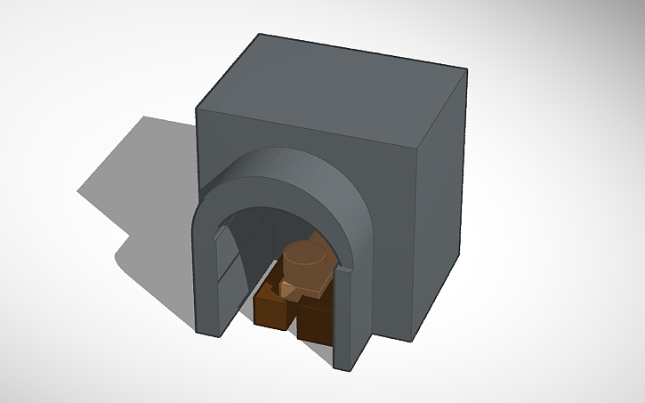 3D design fire place - Tinkercad
