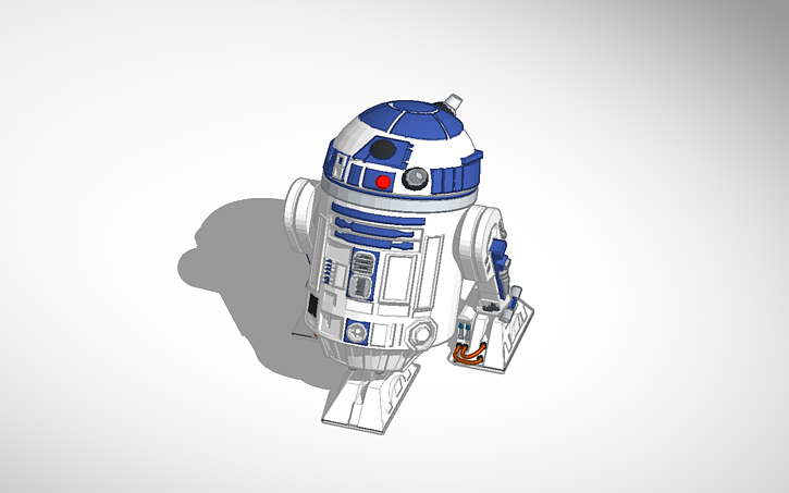 3D design R2D2 star wars - Tinkercad