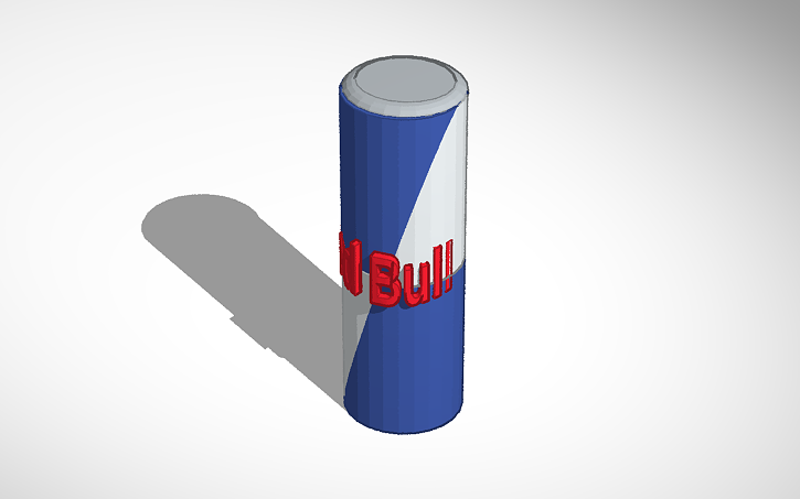 3D design Red Bull - Tinkercad
