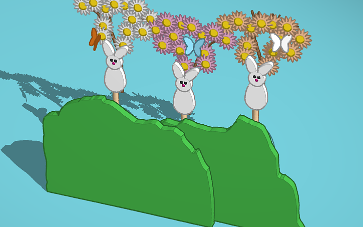 3D design Bunny Automata SIM LAB - Tinkercad