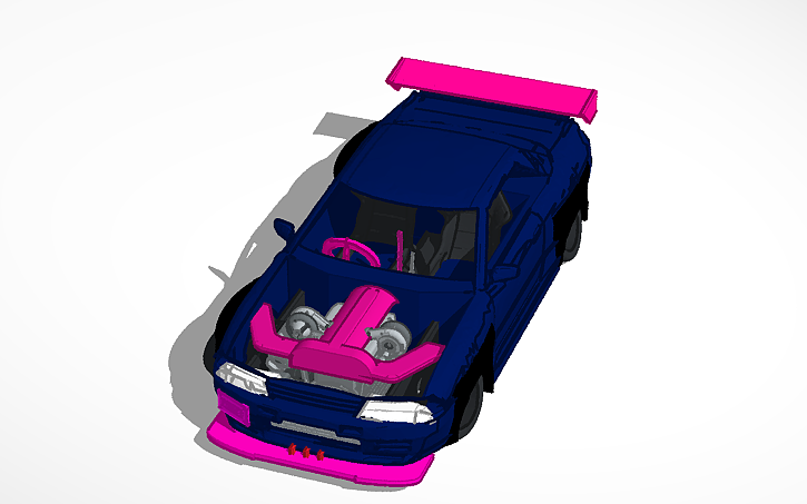 3D design Skyline GTR R32 Drift Build - Tinkercad