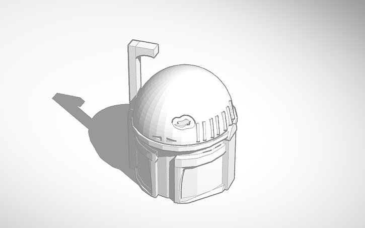 3D design Boba Fett 3d helmet - Tinkercad