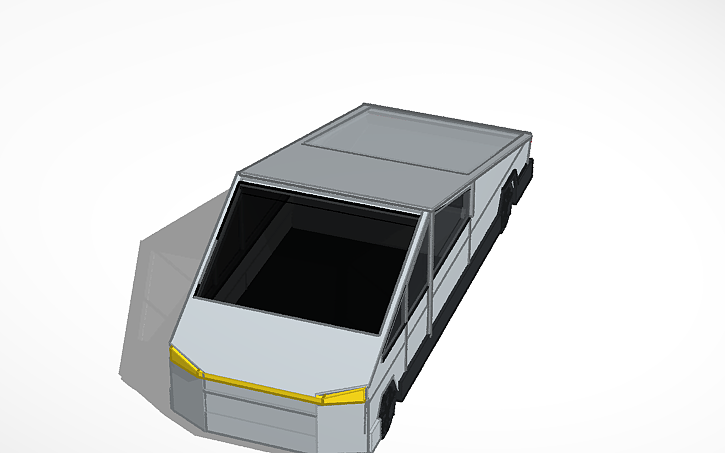 3D design TESLA CYBERTRUCK - Tinkercad