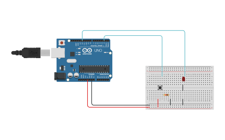Circuit design 26_Debounce - Tinkercad