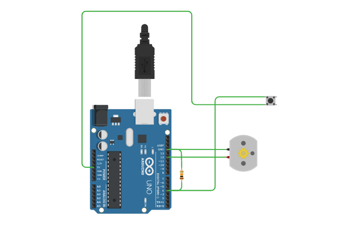 Circuit design Recap Lab #4 DC Motor - Tinkercad