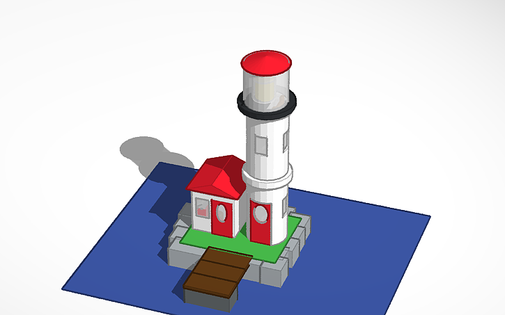 3D design light house - Tinkercad